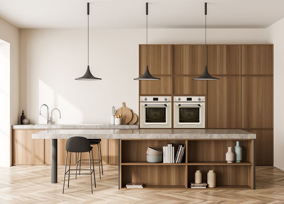 Smeg Built In Appliances| Oven Layout & Contemporary Kitchen Design Ideas